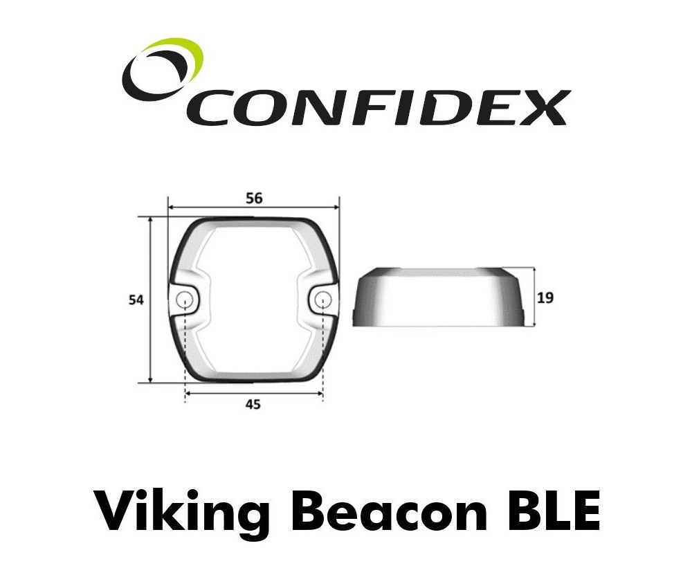 Confidex Viking Classic - Bluetooth® Low Energy Beacon IP69K - Shop NFC