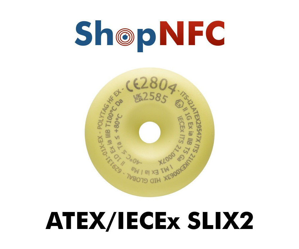 HID Global Poly Tag ICODE SLIX2 ATEX / IECEx IP69K 34mm - Shop NFC